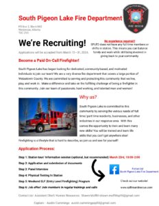 Recruitment Poster - SPL Fire and Rescue